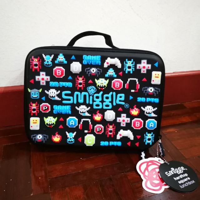 Authentic Smiggle Hardtop Game o er Square Luncbag | Shopee Philippines