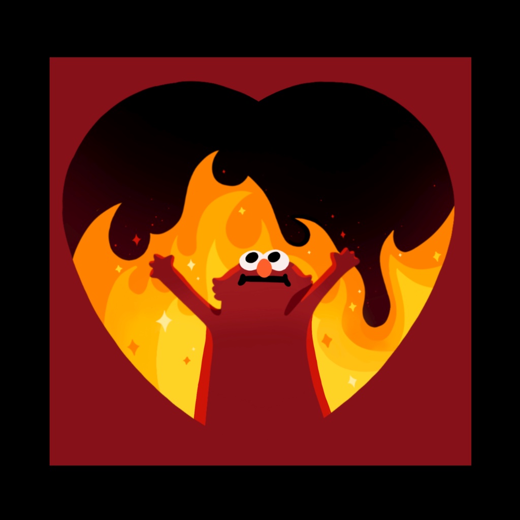 Anushbanush - Sesame Street - Hellmo - Elmo Meme Print | Shopee Philippines