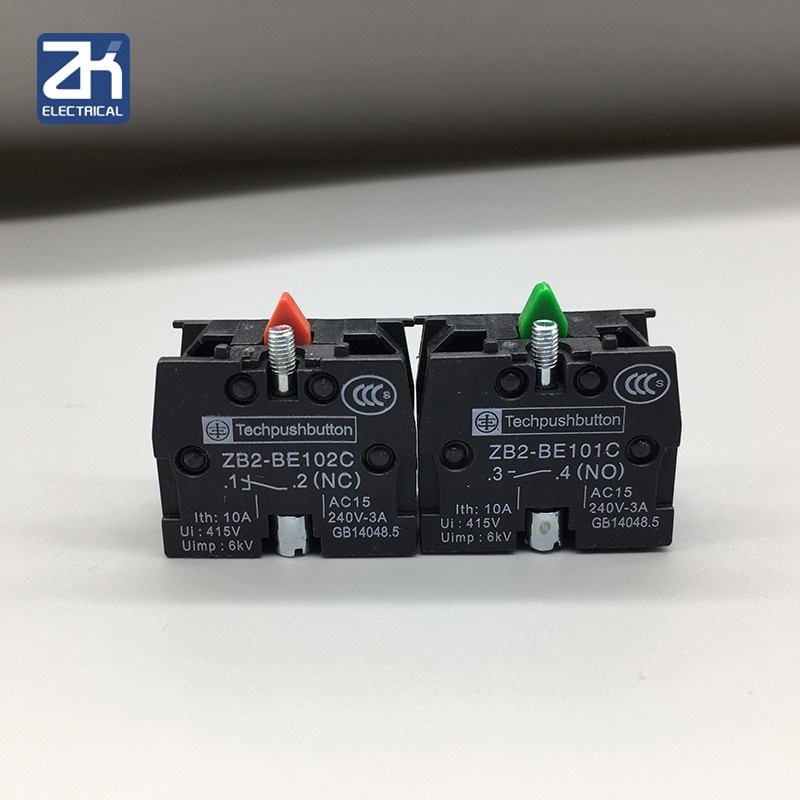 2PCS XB2 Push Button Switch ZB2BE102C(NC) Contact Block ZB2-BE101C (NO) | Shopee Philippines