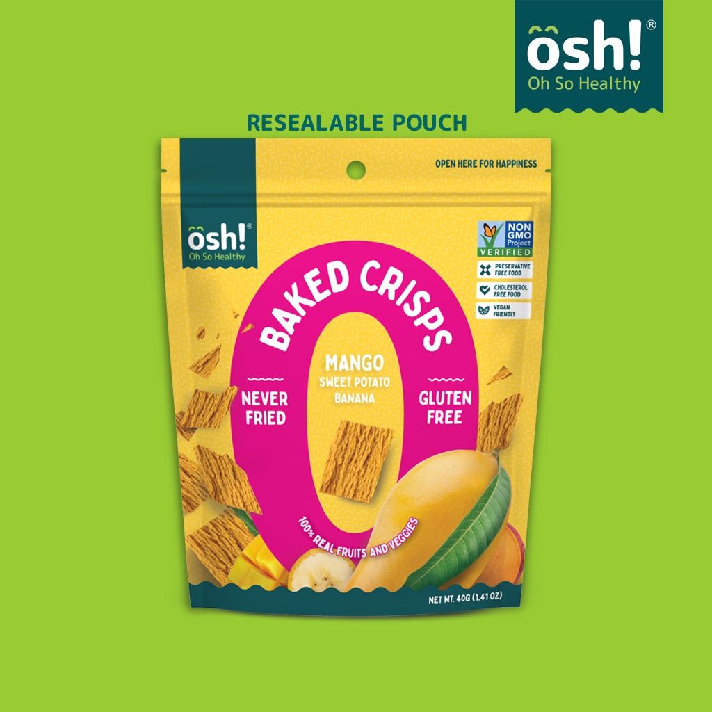 OSH! Mango Sweet Potato Banana Fruit Crisps 40g | Shopee Philippines