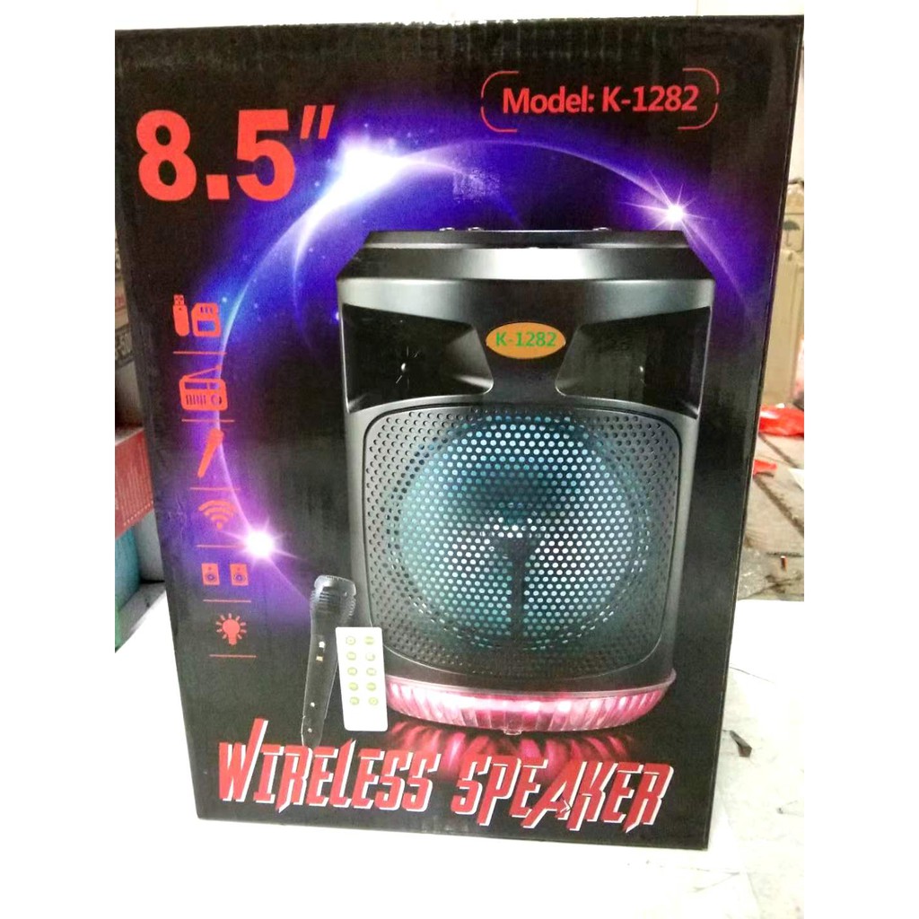 imax kuku k-1282 8.5 inch Karaoke Portable Wireless Bluetooth Speaker With Mic | Shopee Philippines