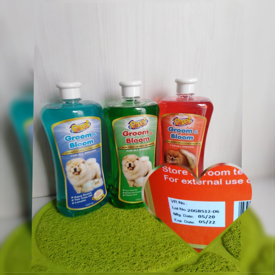 PAPI Groom and Bloom Dog Shampoo and Conditioner 1000mL/500mL/1Gal ...