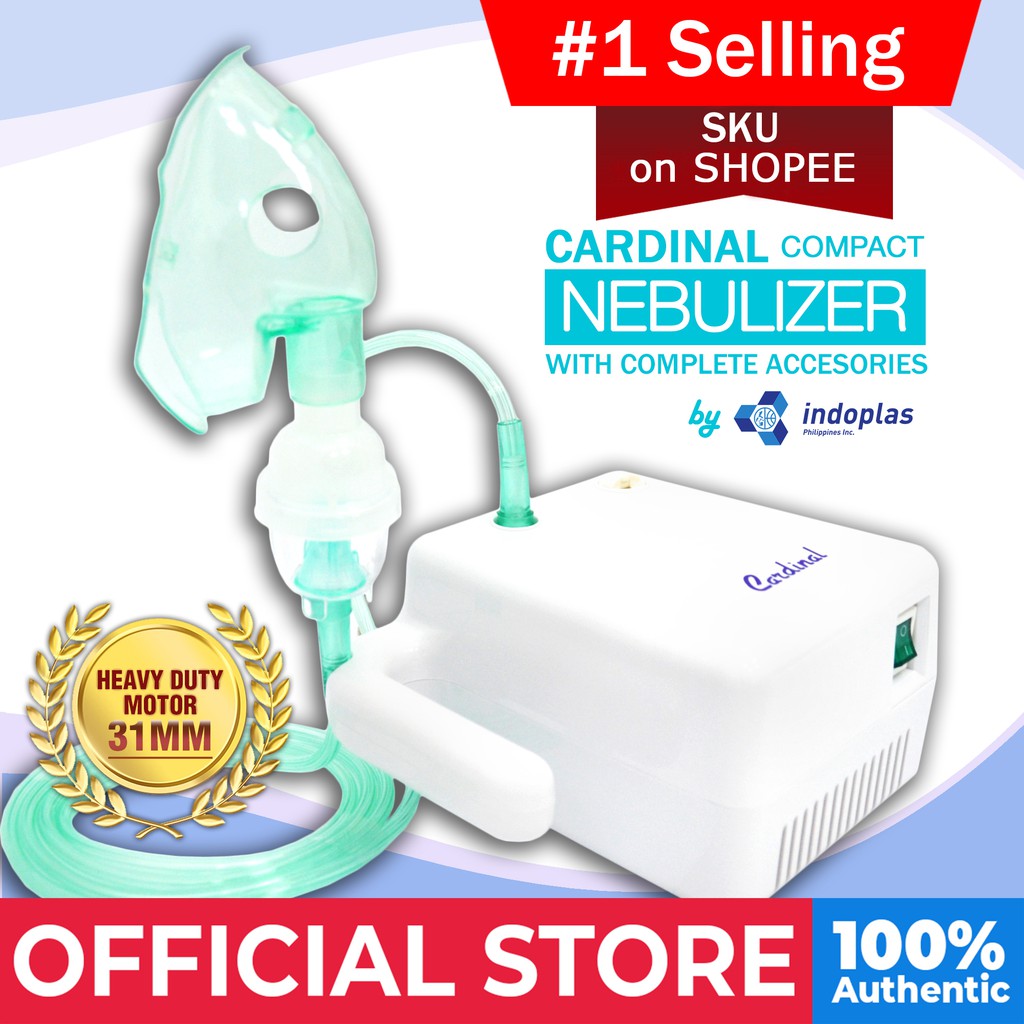 Indoplas Cardinal Compact Nebulizer (w/ complete accessories) | Shopee ...