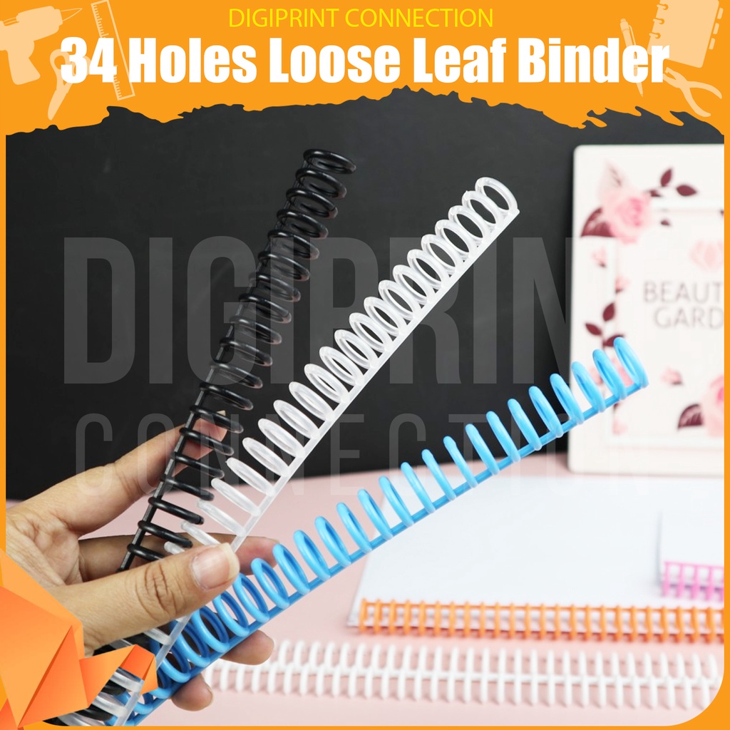 10pcs 34 Holes Plastic Ring Binder for Metal Comb Binder ( for A4/B5/A5 ...