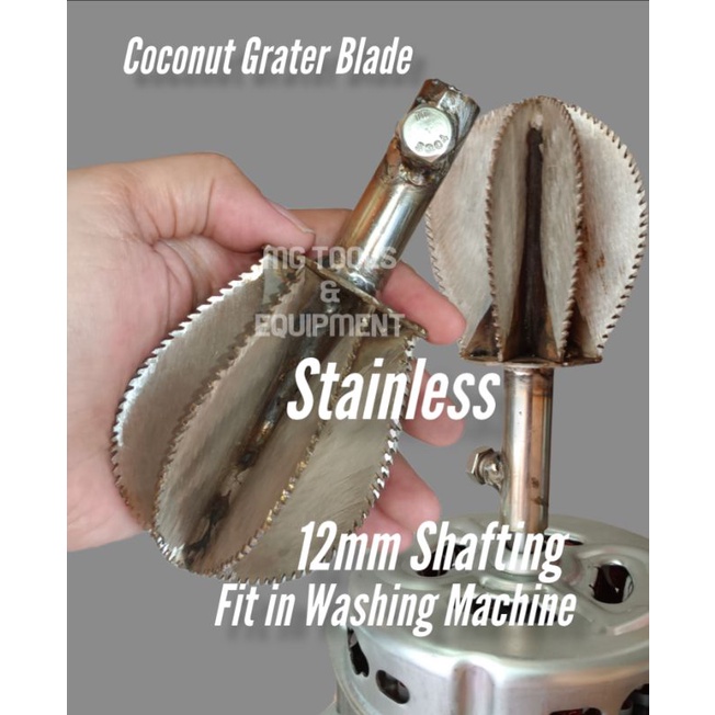 Coconut grater blade 12mm shafting fit in washing machine | Shopee ...
