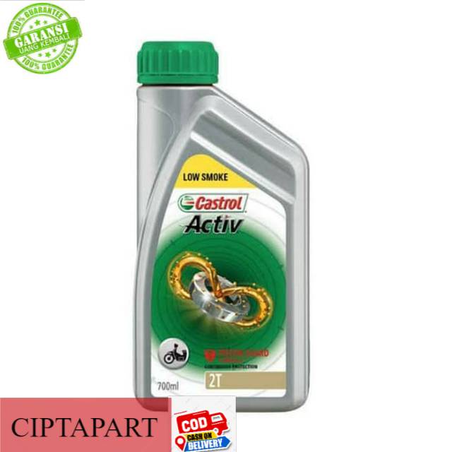 Castrol Activ Low Smoke 2T 0.7L Side Oil | Shopee Philippines