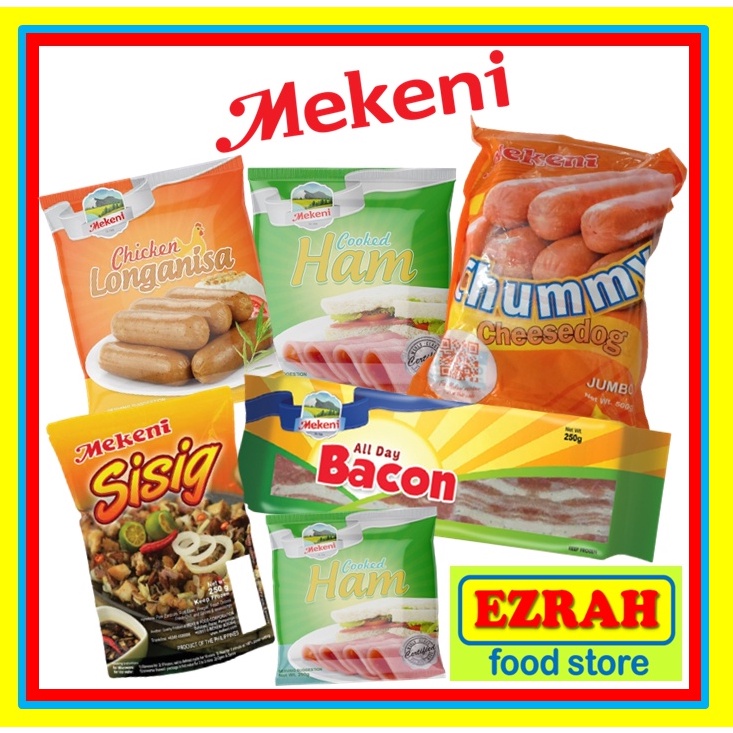 Mekeni Frozen Products, Ham, Chicken Longganisa, Bacon, Sisig ...