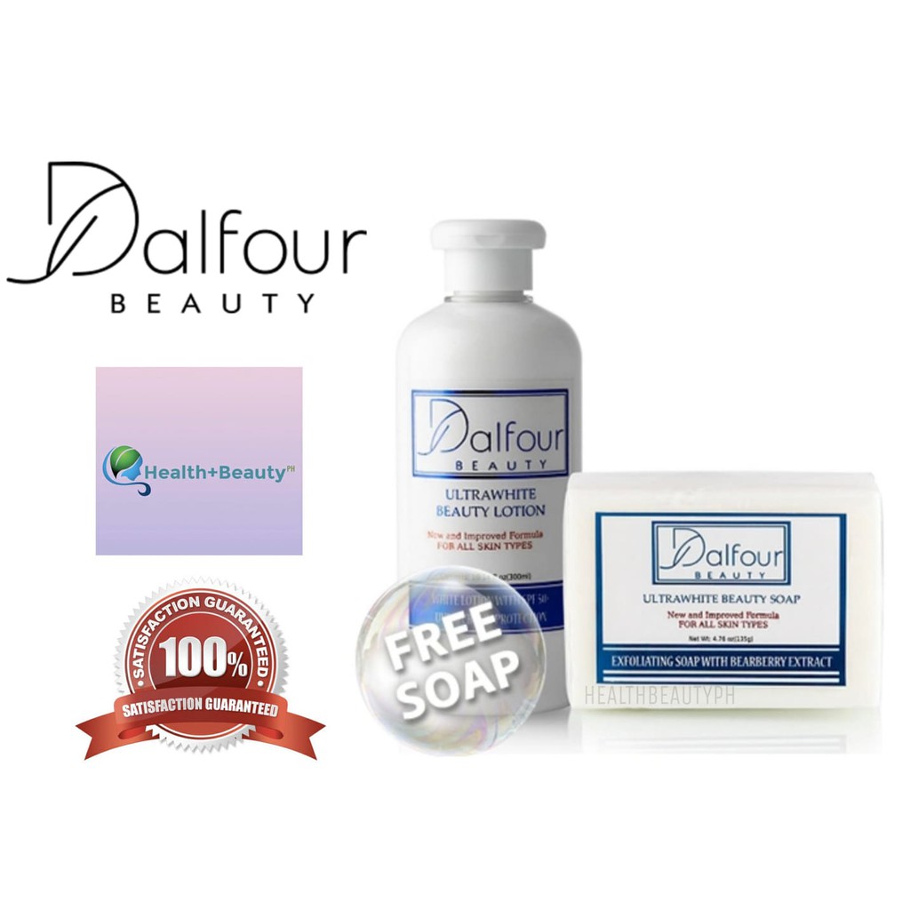 Dalfour Beauty Body Whitening Lotion And Ultrawhite Beauty Soap Combo ...