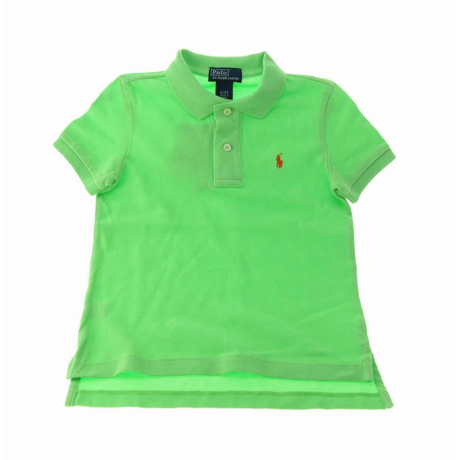 Ralph Lauren Classic Cotton Mesh Polo - Apple Green (4/4T) | Shopee ...
