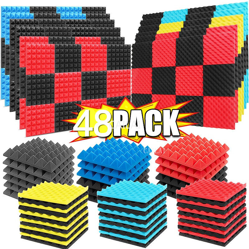 Upgrade Durable Soundproof Foam Studio Foams Acoustic Wall Panel Sound ...