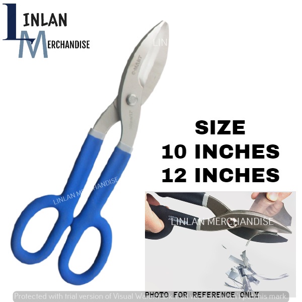 1 PC Tin Snips Galvanized Scissors (SIZES: 10", 12") Garden Grafting ...
