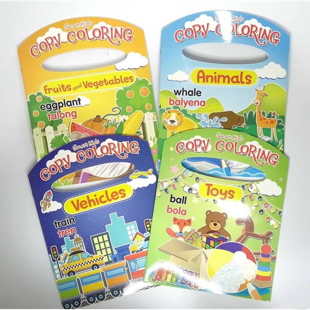 Smart Kids Copy Coloring Books (Set of 4) | Shopee Philippines
