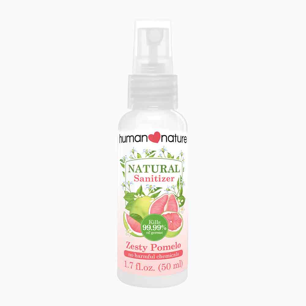 Human Nature Natural Spray Sanitizer - ZESTY POMELO 50ml | Shopee ...