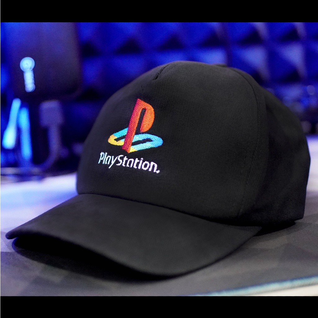 PS Cap Brush Cap Unisex Color Black with Gaming Logo | Shopee Philippines