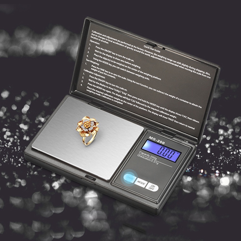 Jewelry Mini Stainless Steel Electronic Scale Digital Pocket Scale Gold ...