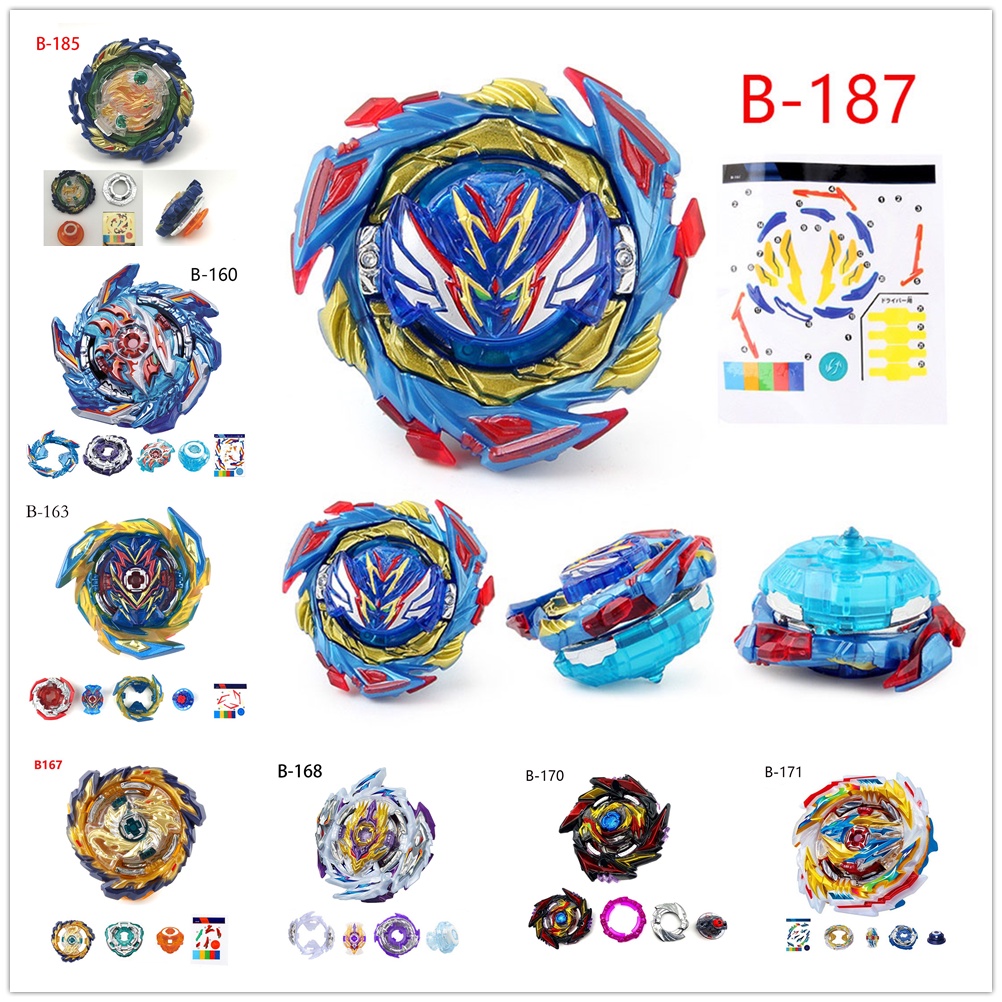 Beyblade Burst B-187 Savior Valkyrie B-185 Vanish Fafnir B-163 Booster ...