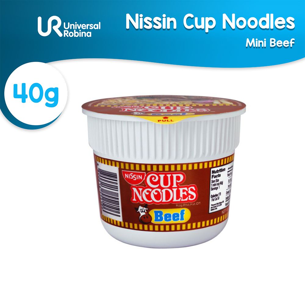 Nissin Cup Noodles Mini Beef (40G) | Shopee Philippines