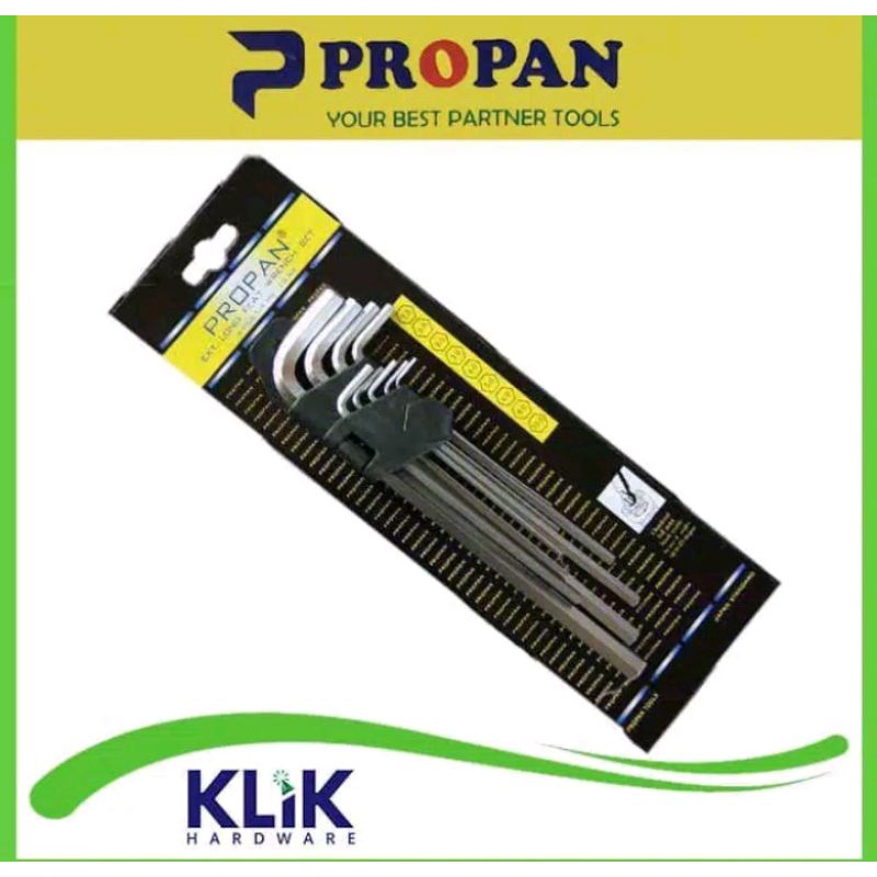 Extra Long Hexagonal L Key Propane Set 9 Pcs 1.5-10 mm | Shopee Philippines