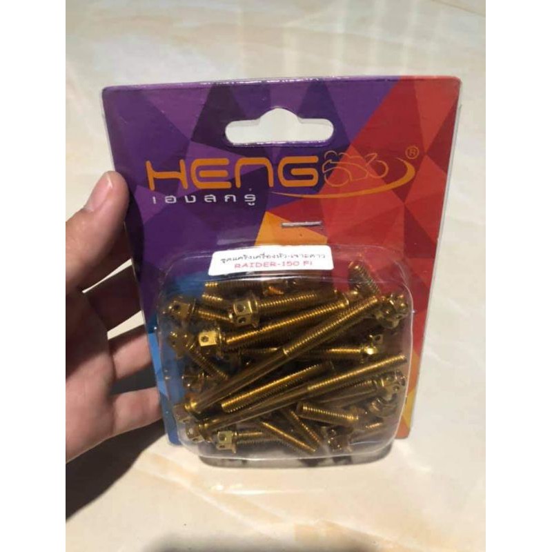 HENG BOLTS/CRANKCASE BOLTS FOR RAIDER FI | Shopee Philippines