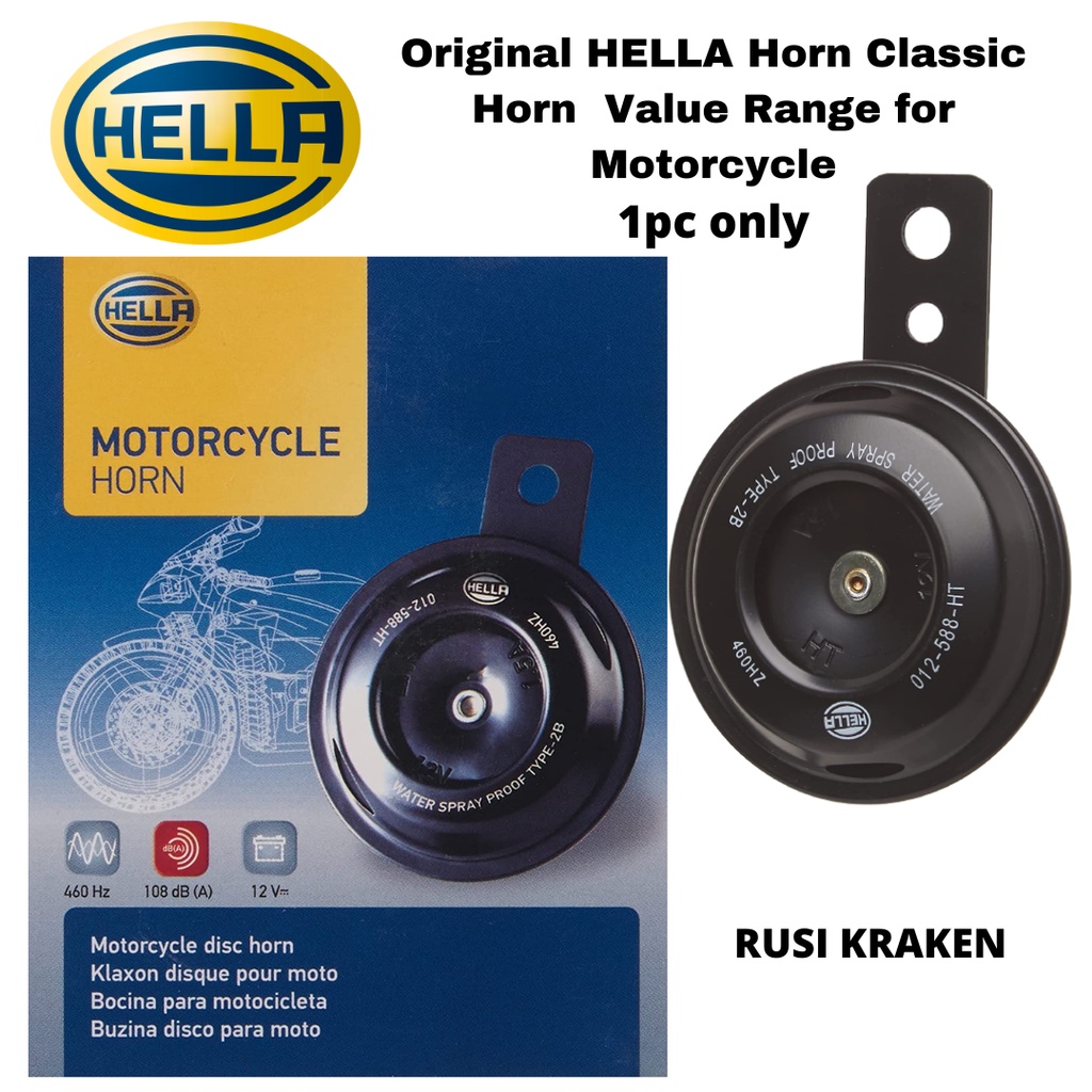 RUSI KRAKEN |HELLA MOTORCYCLE HORN 1PC | MOTORCYCLE DISC HORN | COD ...