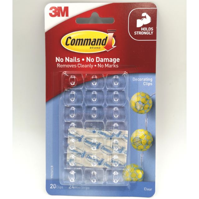 3M Command Clear Decorating Clips- 1863 | Shopee Philippines