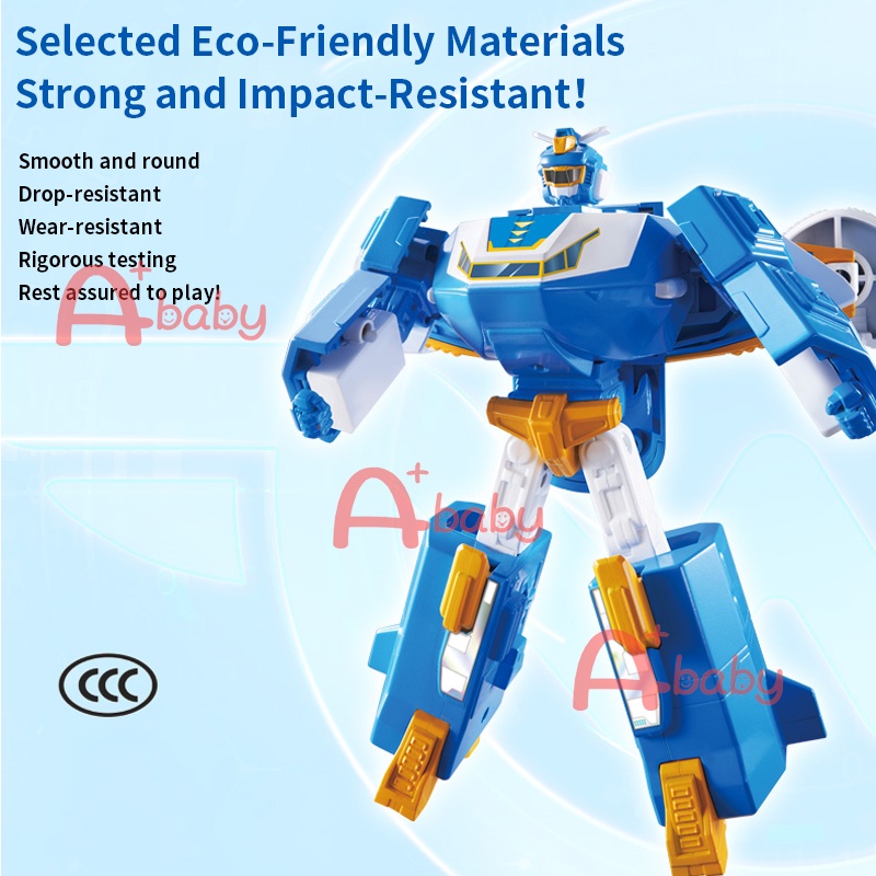 [A+baby]19cm Super Wings Headquarters Base Transform Robot Action ...