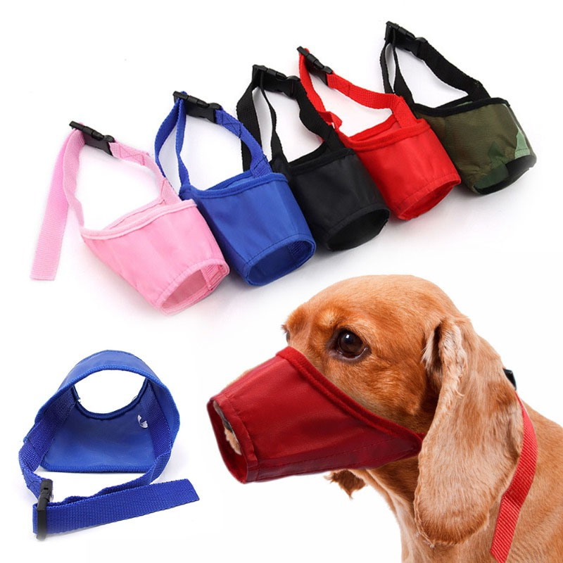 Dog Muzzle Anti Stop Bite Barking Chewing Mesh Mask Pet Muzzles Puppy ...