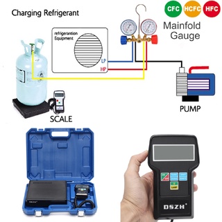 Electronic Refrigerant Charging Weight Scale Digital Freon Scale for ...