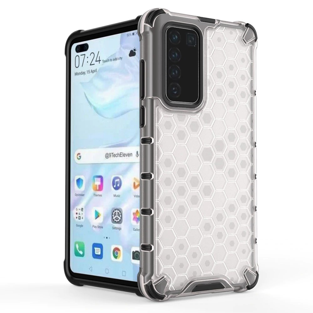 Huawei P40 / P40 Pro Honeycomb Case Transparent Anti-Scratch Reinforced ...