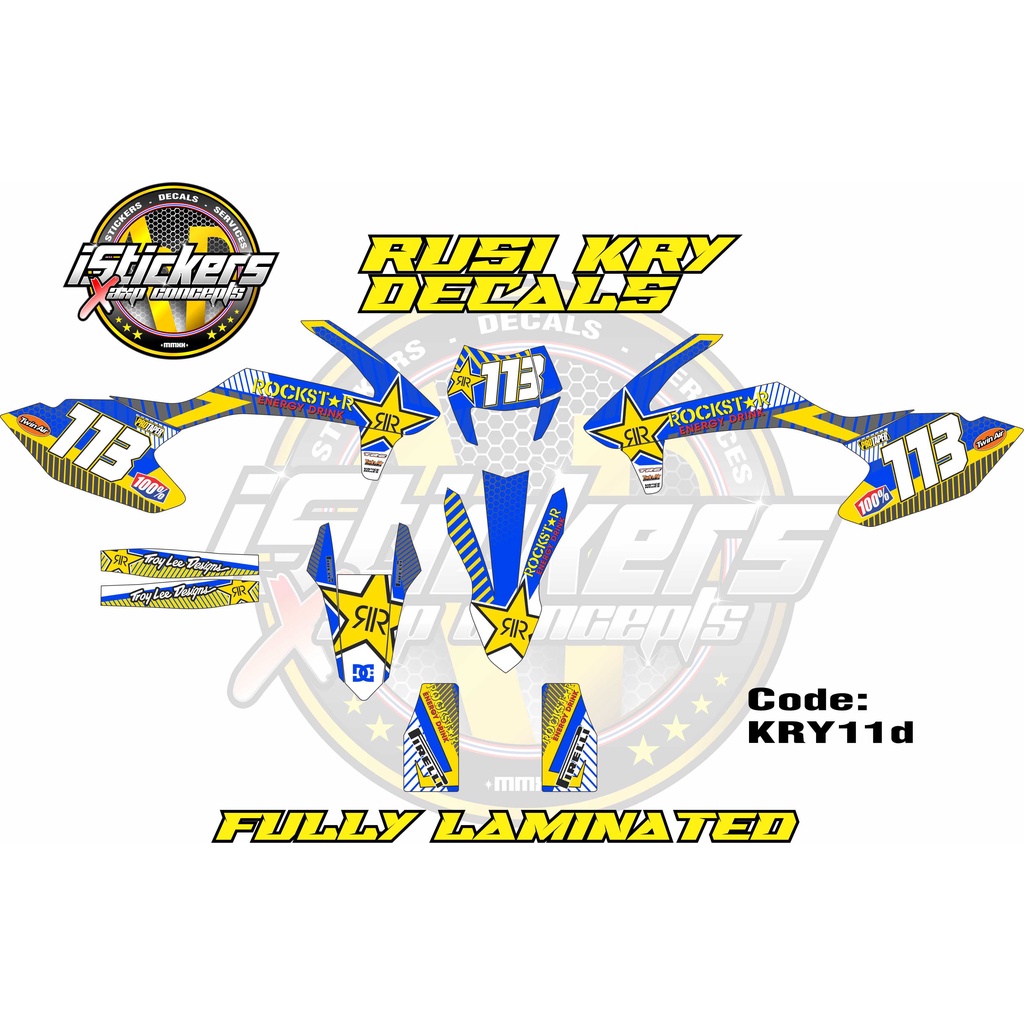 Rusi KRY 150/200 Full Decals Laminated KRY11 | Shopee Philippines