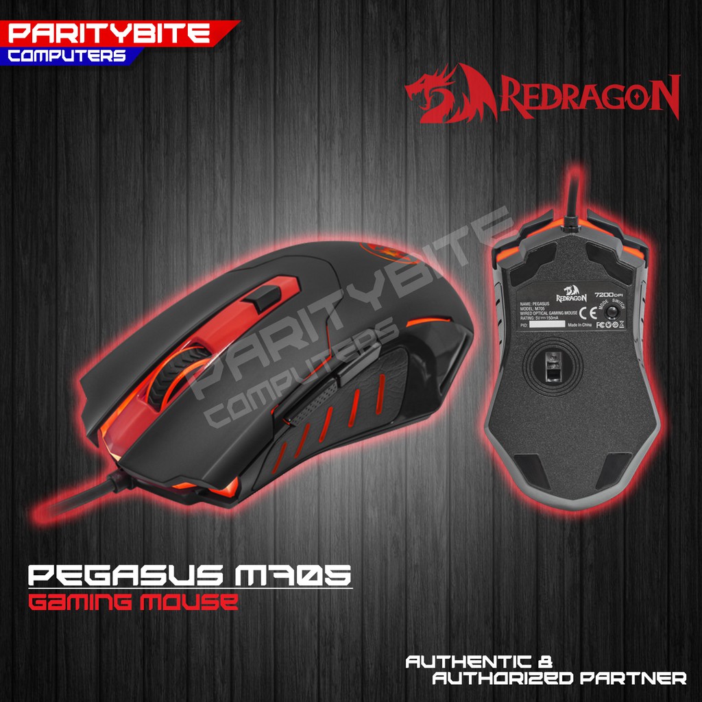 Redragon Pegasus M705 7200 DPI Gaming Mouse (Black) | Shopee Philippines