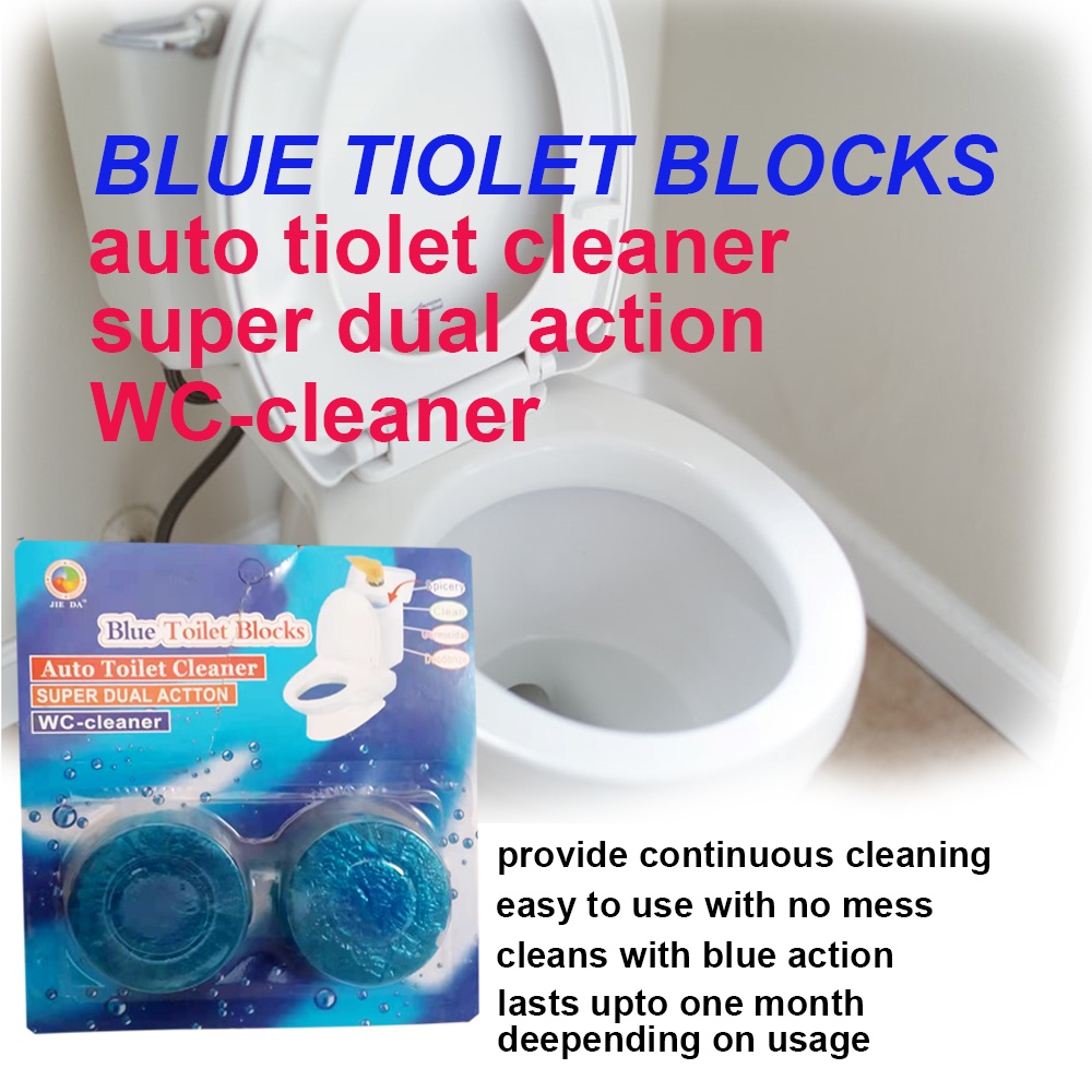 phshop Toilet tablets blue blocks clean 2pcs dual action | Shopee ...