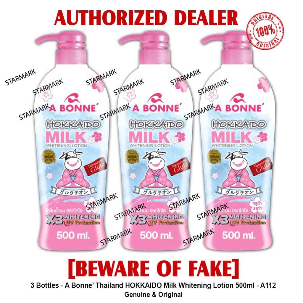 Abonne HOKKAIDO MILK Whitening Lotion 500ml with Pump A Bonne THAILAND ...