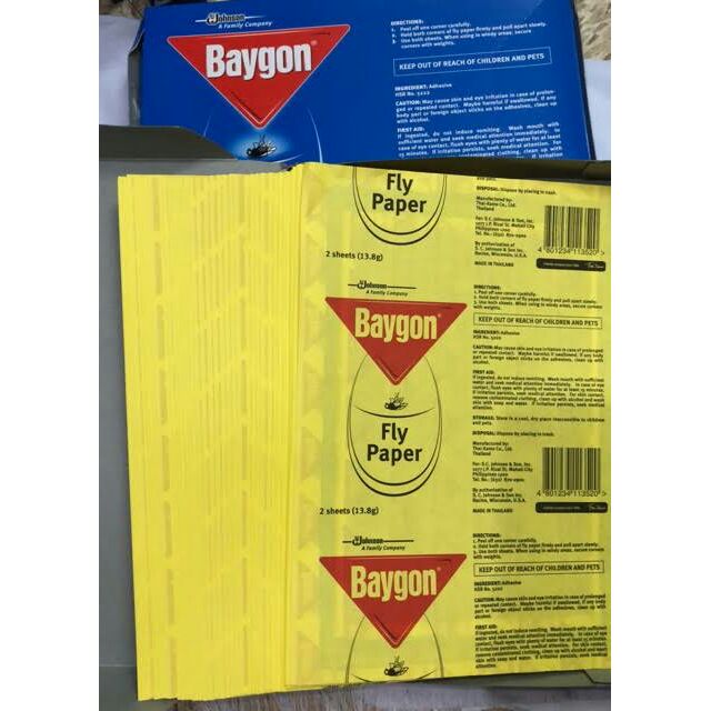 Baygon fly paper 2 sheet( 13.8g) | Shopee Philippines