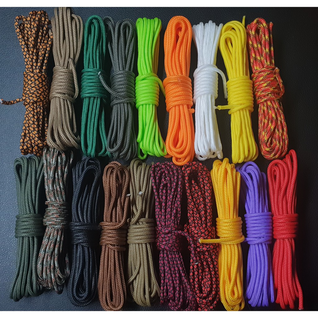 20 Feet - Type II 275lbs Polypropylene Paracord 2mm Diameter | Shopee ...