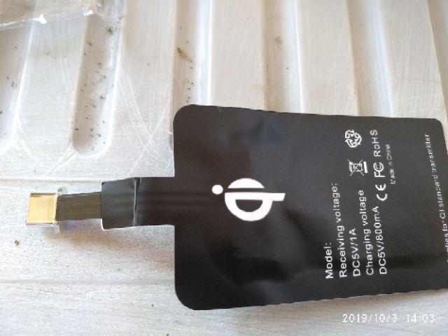 Qi Wireless Charger Receiver Charging Adapter For Micro Usb Type C ...