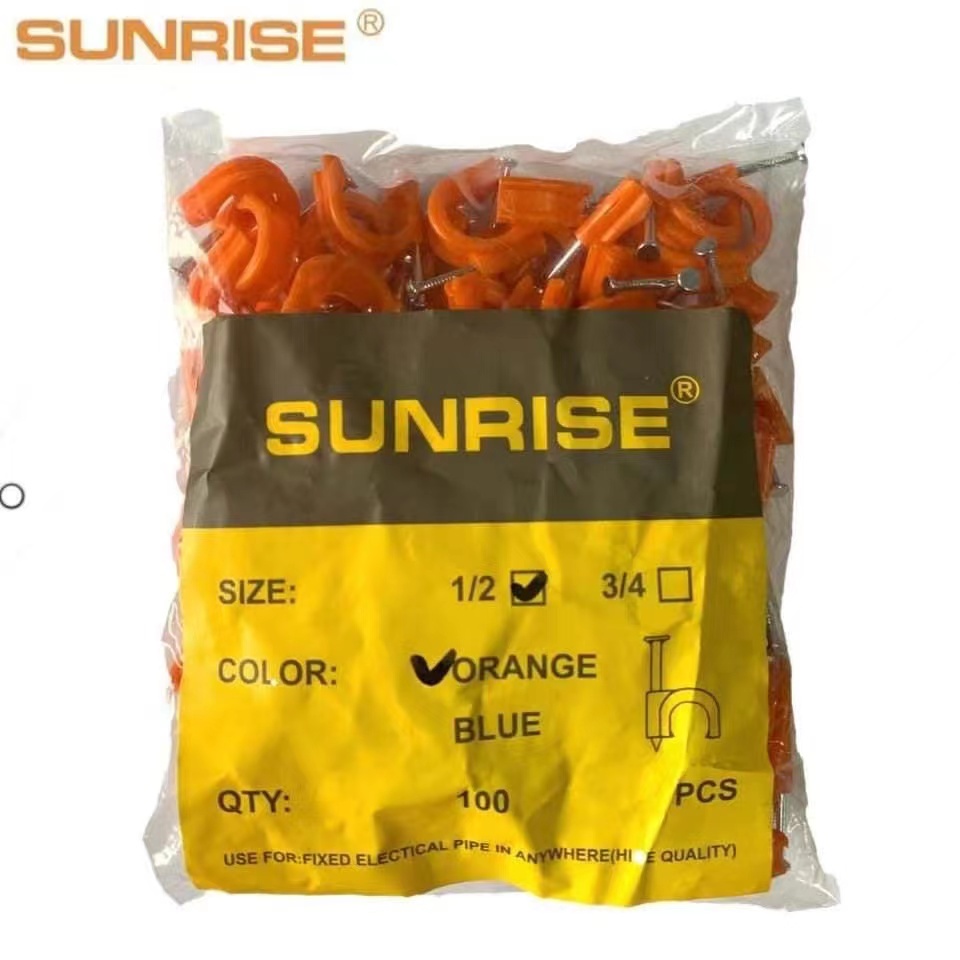 sunrise pvc clamp 1/2in 3/4in 1in orange and Blue/pipe clamp/pipe clip ...