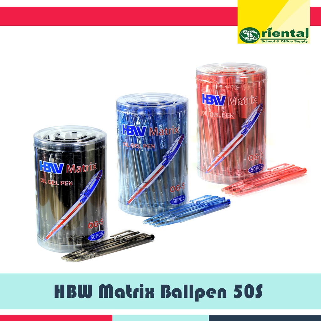 HBW Matrix Ballpen - Retractable Pen - Sold per piece | Shopee Philippines