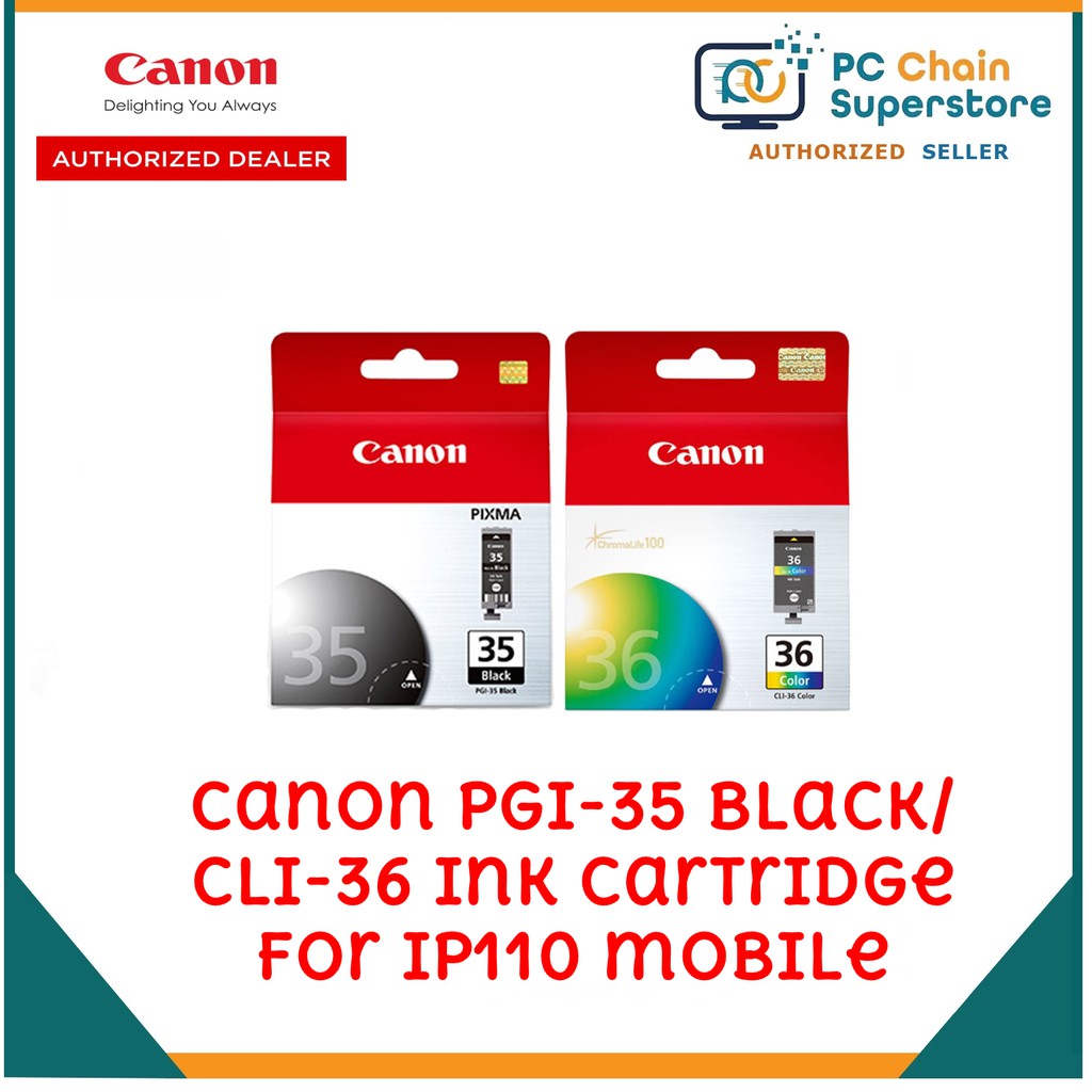 Canon PGI-35 Black/ CLI-36 Ink Cartridge for IP110 mobile printer ...