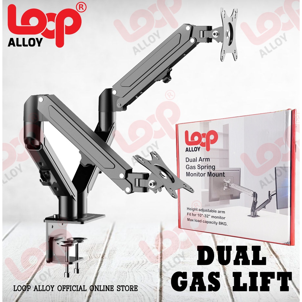 LOOP ALLOY Dual GasLift Monitor Bracket Mount C-clamp and Grommet ...