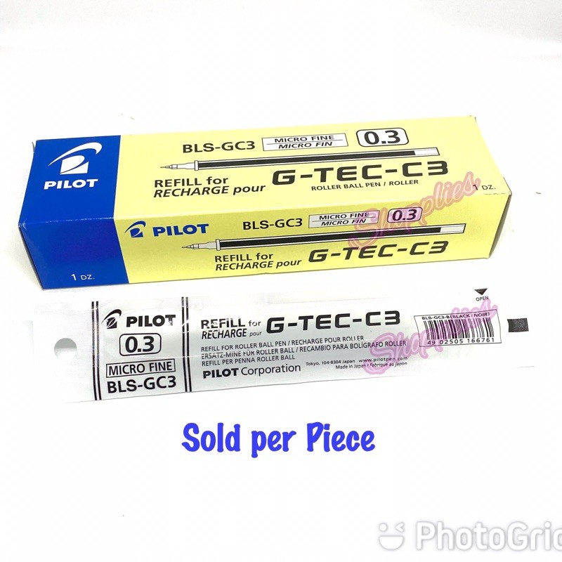 Refill Pilot 0.3 Gtec C3 Black (Sold per piece) | Shopee Philippines