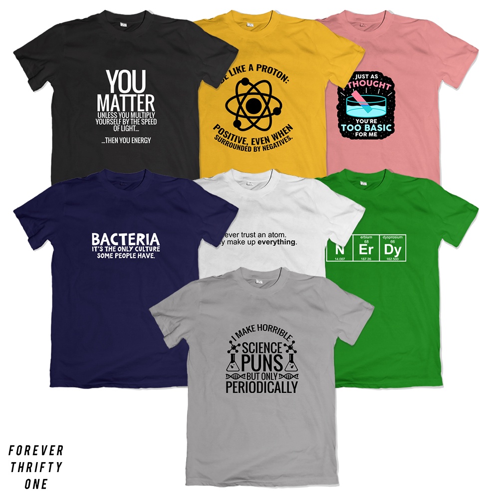 SCIENCE JOKES FUNNY SCIENCE Shirts Men's Women's Statement Shirt Unisex ...