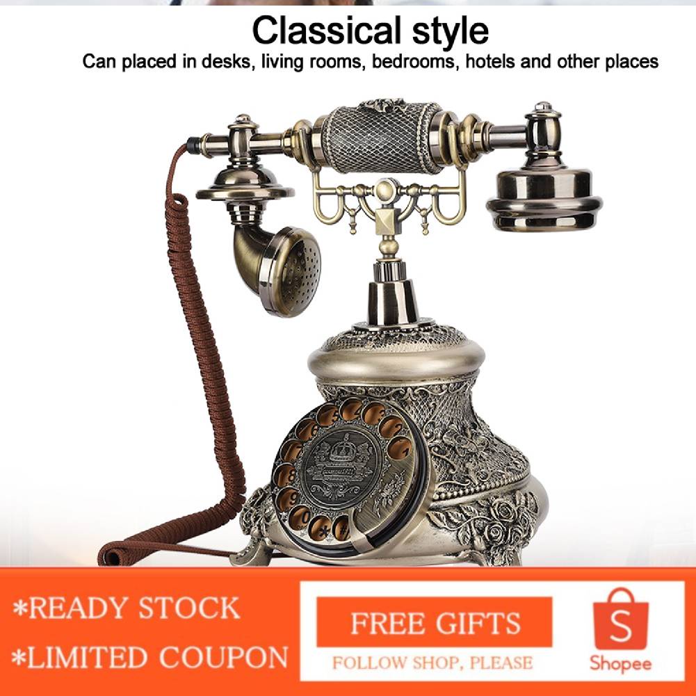 [READY STOCK] MS-5700D Vintage Corded Telephone Retro Desktop Phone ...