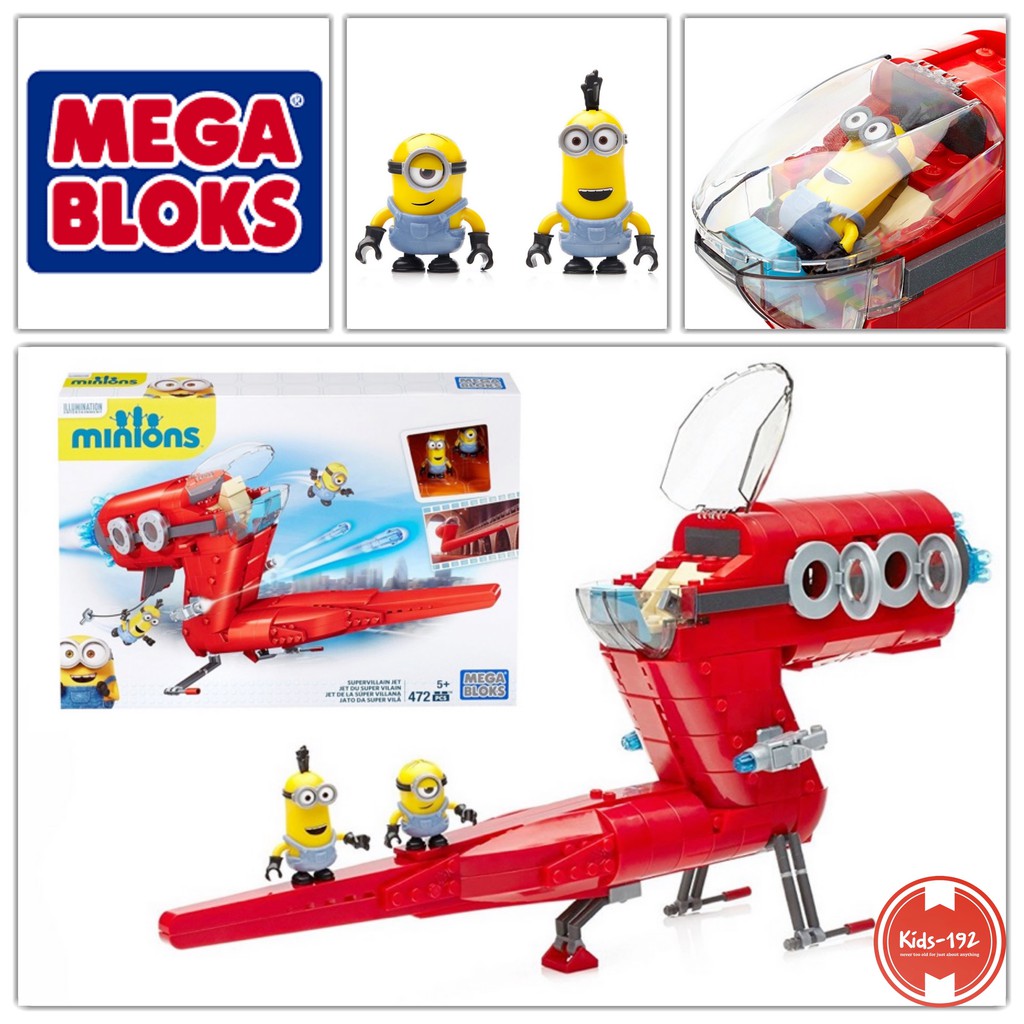 Mega Bloks - Despicable Me Minions / Minion Supervillain Jet - Mega ...