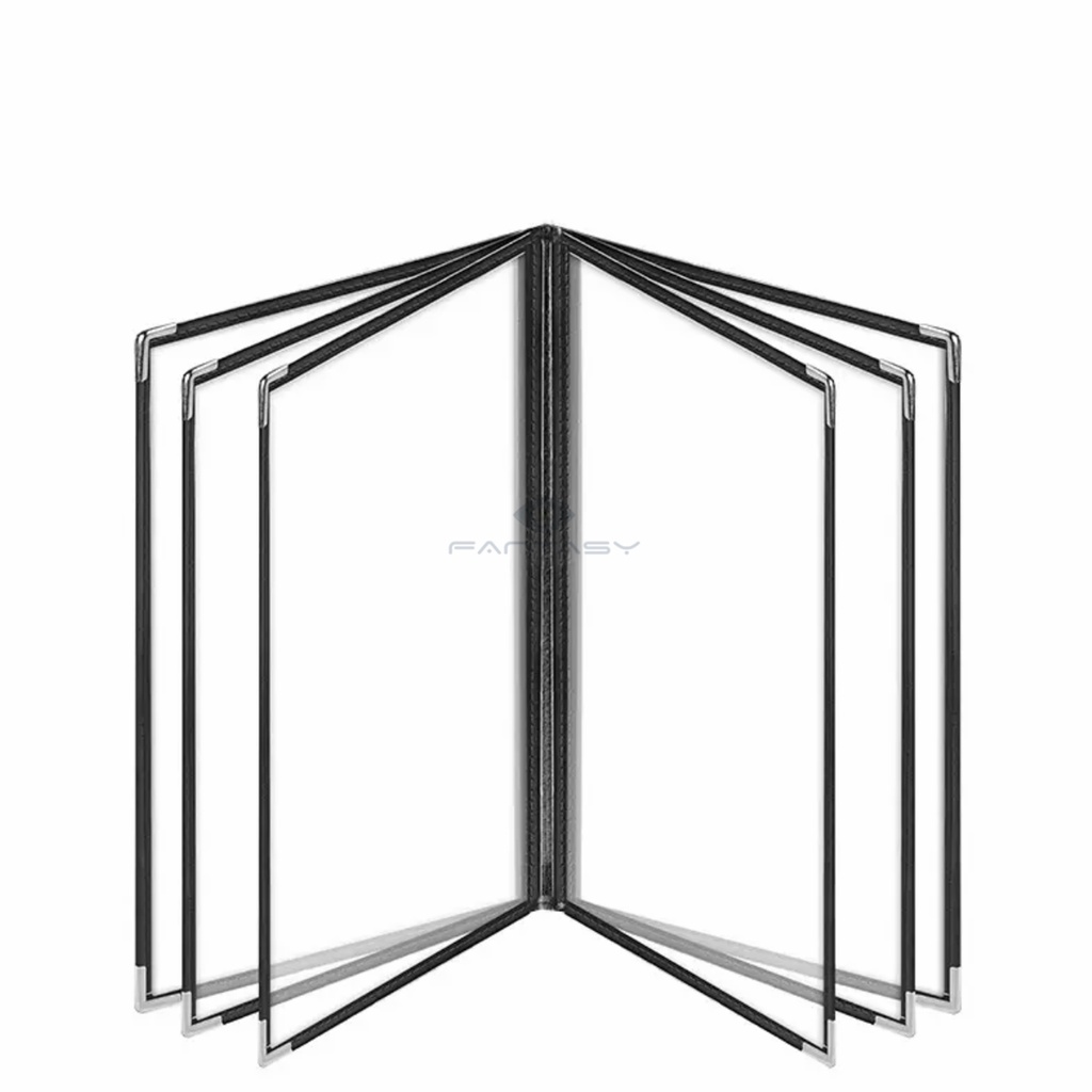 6 Pages 12 Faces A4 Transparent Menu Covers Restaurant Menu Folder Menu ...