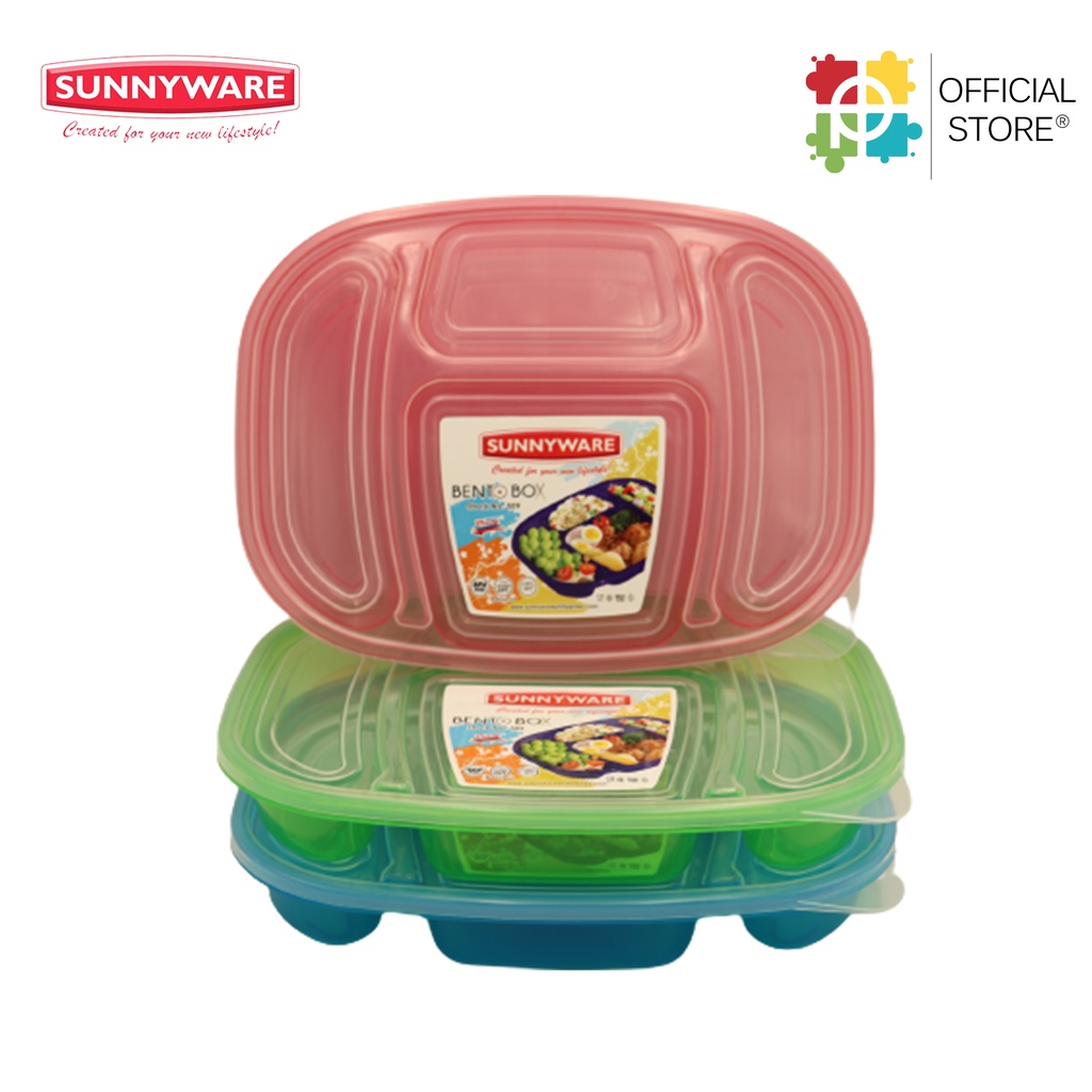 Sunnyaware 509 Bento Box with 4 Divisions | Shopee Philippines