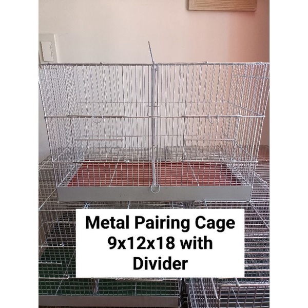 Cage Metal Pairing 9x12x18 inches with Divider | Shopee Philippines
