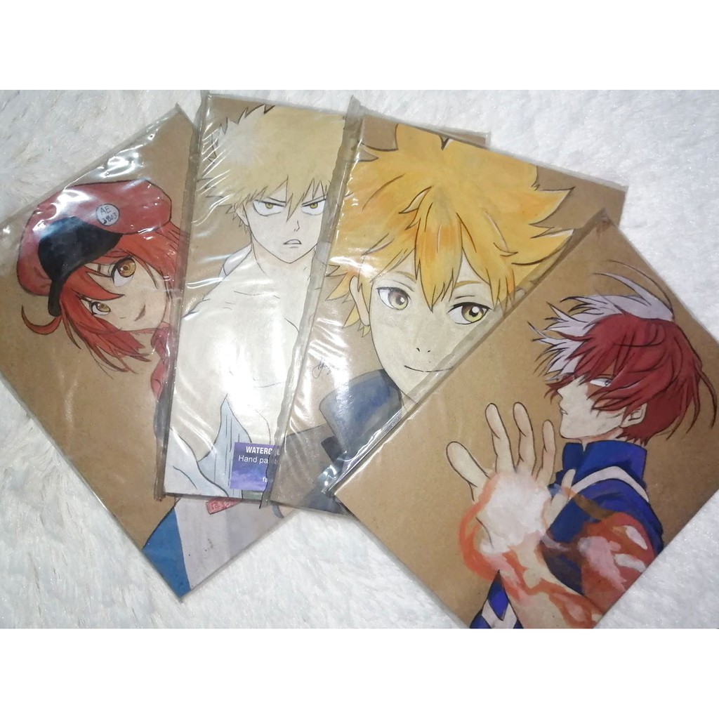 Hand Painted Anime Fanart Kraft paper Notebook Blank | Shopee Philippines