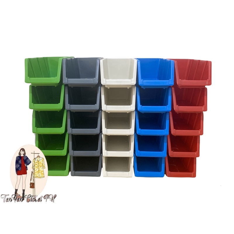 MEDIUM SIZE STACKABLE BIN BOX BY TENTENCLOSET | Shopee Philippines