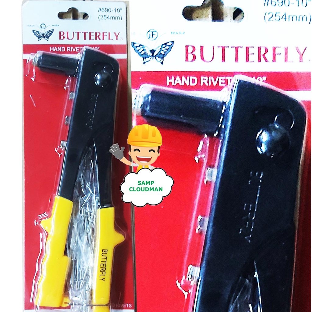 Butterfly Hand Riveter 10" Good Quality Hand Riveter with Blind Rivets ...